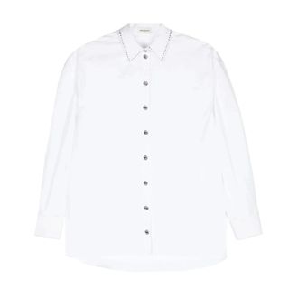 Sonia Rykiel Chemise &agrave; clous - Femme - Blouses et Chemises - Blanc - Taille: 44 FR