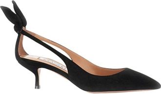 Aquazzura Femme, Chaussures, Noir, Taille: 39 EU Bow Tie Pump 50