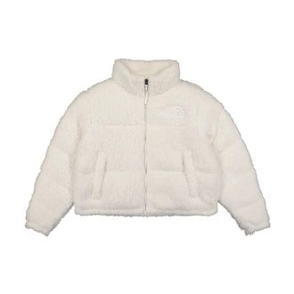 The North Face Femme, Sport, Beige, Taille: 36 FR Veste Nuptse High Pile