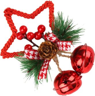 Valiclud Weihnachtsglocken zum Aufh&auml;ngen Dekorative Anh&auml;nger f&uuml;r Weihnachtsbaum mit Schleifen und Sternenmotiven Robustes Material f&uuml;r Langlebigen Gebrauch