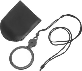 Lurrose 1 Satz Leselupe Senioren Lupe Bücher Leselupe Len Hängende Hals Lupe mit Licht Schwarz