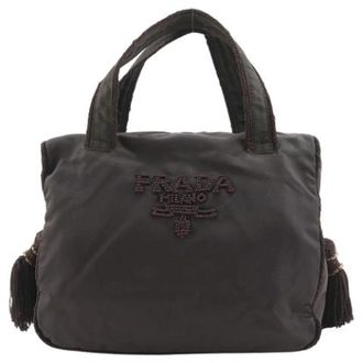 Prada Pre-owned Nylon Handtasche - - Pre-owned - Damen - Braun - ONE SIZE