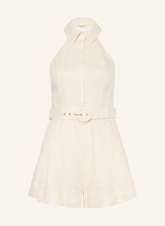 Zimmermann Leinen-Jumpsuit Awaken beige