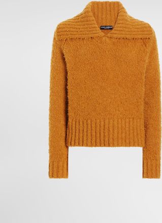 Dolce & Gabbana Pullover In Boucl&eacute;-optik - Mann Strickwaren Beige 50