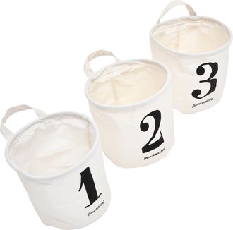 Valiclud 3 Stück Aufbewahrungstaschen Aus Baumwolle Zum Aufhängen An Wand Schlafzimmer Organizer Mit Atmungsaktivem Material Hängebeutel Für Hintertür Und Wohn