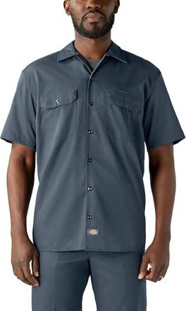 Dickies Big and Tall Chemise de Travail &agrave; Manches Courtes pour Homme - Bleu - 3X