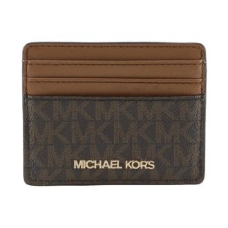 Michael Kors Femme, Accessoires, Multicolore, Taille: ONE Size Jet Set Travel Large Logo and Leather Card Case