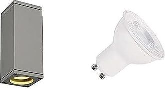 SLV THEO | Beleuchtung von Garten, Terrasse, Fassade, Hauswand, Eingangsbereich, Aussen-Leuchte, Au&szlig;en-Strahler, Au&szlig;enbeleuchtung |inkl. effizientem GU10 