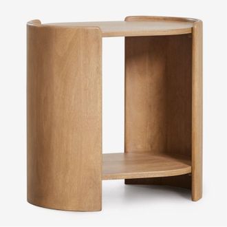 Sklum Ovaler Beistelltisch 50x35 cm aus Mangoholz Sidney Mango-Holz