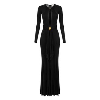 Elisabetta Franchi Damen, Kleider, Schwarzk, XLGr&ouml;&szlig;e