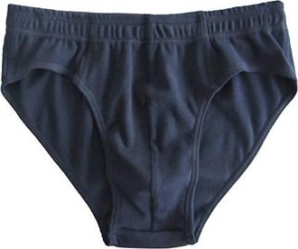 Hermko 3300 Slips Hommes en 100% Coton Biologique, Taille:3 (M), Couleur:Bleu foncé