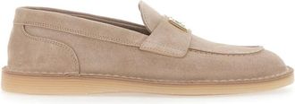 Dolce & Gabbana Femme, Chaussures, Beige, Taille: 41 EU Mocassin D&eacute;contract&eacute;