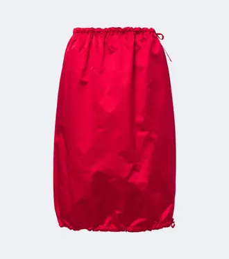 Prada Midirock aus Seidensatin