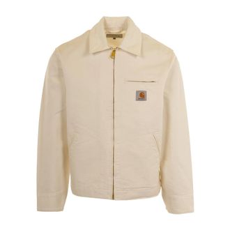 Carhartt Work in Progress Homme, Vestes, Beige, Taille: M Detroit Jacket Dearborn Canvas