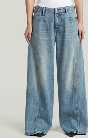 G-Star Helyx Cinch Wide Jeans - Hellblau - Damen