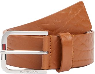 Tommy Jeans Fester G&uuml;rtel, Unisex, f&uuml;r Erwachsene, Braun (Cognac), 110 cm