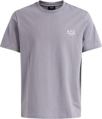 A.P.C. A.p.c., Homme, Tops, Violet, Taille: XL T-Shirt Stamdard RUE Madame