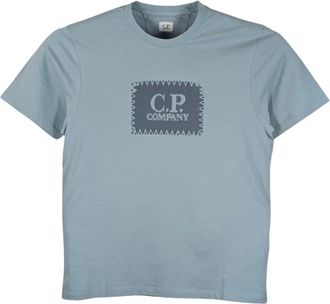 C.P. Company C.p. Company, Homme, Tops, Bleu, Taille: XL Logo-detail T-shirt