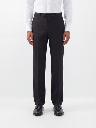 Jil Sander Ma&szlig;geschneiderte Slim-Fit-Hose aus Schurwolle und Mohair