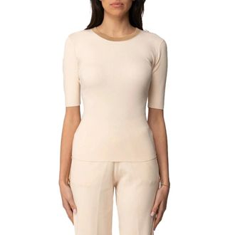 Elisabetta Franchi Damen, Strickwaren, Beige, XLGr&ouml;&szlig;e