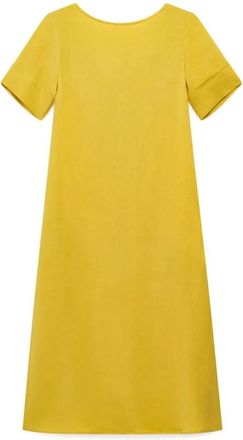 Maliparmi Maliparmi, Femme, Robes, Jaune, Taille: 46 FR Robe intemporelle en lin