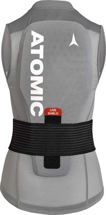 Salomon ATOMIC Live Shield Vest W Grau Größe S - Hochwertige Protektorenweste - Damen-Rückenprotektor - Multi Density Schaumsystem - Leicht & atmungsaktiv - u