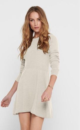 Only Strickkleid 15185761 &Eacute;cru Regular Fit