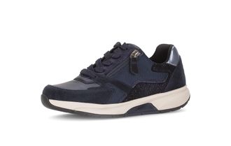 Gabor Damen Low-Top Sneaker, Frauen Sneaker,Turnschuhe,Laufschuhe,sportlich,Passform,Comfort,wechsel-Fussbett,Ocean/dkblue/Pazifik,40 EU / 6.5 UK