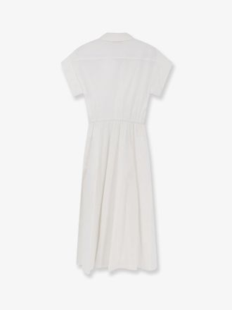 Tory Burch Womens Dress Chemisier Cotton White