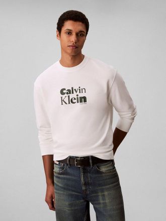 Calvin Klein Sweatshirt LS EU 350TERRY CALVIN BOLD GRAPH Rundhalsausschnitt, regular fit