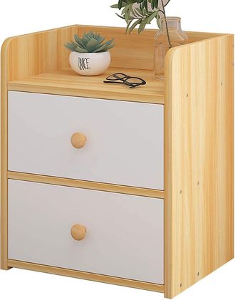 Generic Kompakter Nachttisch Mit Kantenversiegelung - Kleiner Nachttisch Fürs Schlafzimmer, Sofa-Beistelltisch, Einfach Zu Montieren (33 X 26 X 40 cm, 2 Farbe