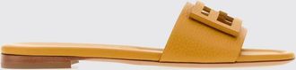 Fendi Mules Baguette en cuir avec monogramme FF et talon bas