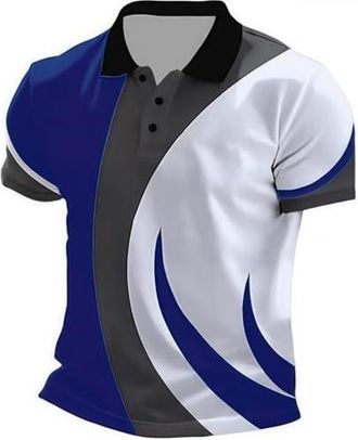 Generic T-Shirt d&eacute;contract&eacute; &agrave; Manches Courtes pour Homme - Tendance - pour Le Sport et Les Loisirs - Design imprim&eacute; &eacute;l&eacute;gant - Id&eacute;al pour Un Usage Quotidien 20