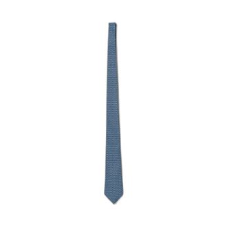 Ermenegildo Zegna Cravate en soie imprim&eacute;e - Homme - Accessoires - Bleu - Taille: ONE Size
