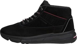 Tommy Hilfiger Bottes Low Boot Homme Hybrid Cuir, Noir (Black), 45