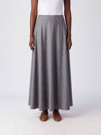 Tagliatore Jupe midi &eacute;vas&eacute;e en laine vierge et soie &agrave; taille haute