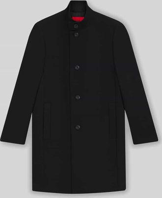 HUGO BOSS Regular Fit Wollmantel mit Stehkragen Modell MINTRAX2541