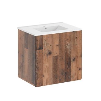 Vicco Waschbeckenunterschrank Oldstyle Izan, bestehend aus Waschbeckenunterschrank, Waschbecken - Mehr Stauraum ohne Bodenfl&auml;che zu nutzen