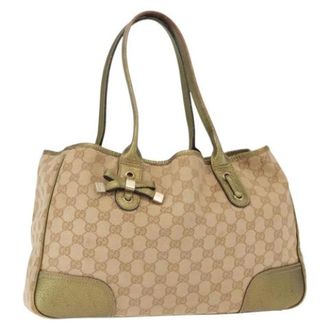 Gucci Sac bandouli&egrave;re en toile Pre-owned - Femme - Pre-owned - Beige - Taille: ONE Size