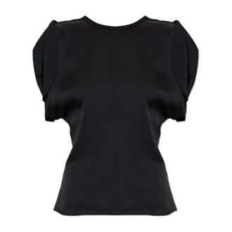 Victoria Beckham &Auml;rmelloses Satin-Oberteil - - Blouses & Shirts - Damen - Schwarzk - S