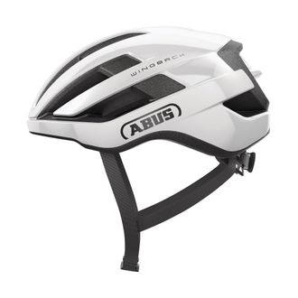ABUS Rennradhelm WingBack - einfacher Roadhelm für sportliches Fahren im Alltag und in der Freizeit - für Erwachsene und Jugendliche - Weiß, Größe M