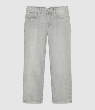 Closed Jean Milo With Slit Light Grey