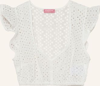 Kr&uuml;ger Kr&uuml;ger Dirndlbluse Jemma Aus Lochspitze weiss