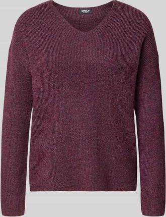 Only Regular Fit Pullover mit V-Ausschnitt Modell CAMILLA