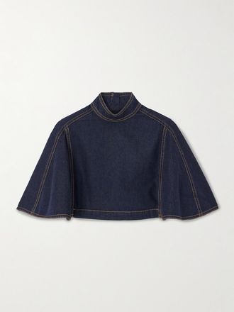 Zimmermann Haut Raccourci Effet Cape En Jean - Bleu