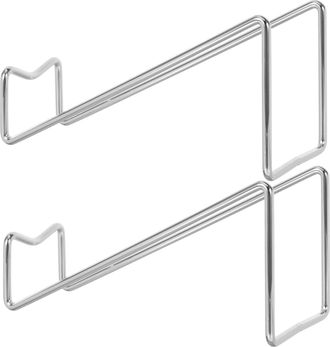 Angoily 2 Stück Edelstahl Weinflaschenhalter Stabiles Rostfreies Offenes Design Vielseitig für Küche Wohnzimmer Garten Sicherer Flaschenhalt Einfach zu Reinig