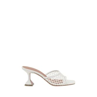 Amina Muaddi Damen, Schuhe, Wei&szlig;, 37 EUGr&ouml;&szlig;e