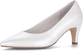 Gabor Escarpins classiques pour femme, largeur suppl&eacute;mentaire mod&eacute;r&eacute;e (G), Blanc cass&eacute; 61, 38.5 EU
