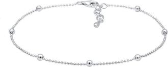 Elli Fußschmuck Damen Fußkettchen Kugel Geo Basic in 925 Sterling Silber