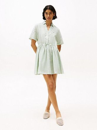 Tommy Hilfiger Robe chemise courte en pur lin